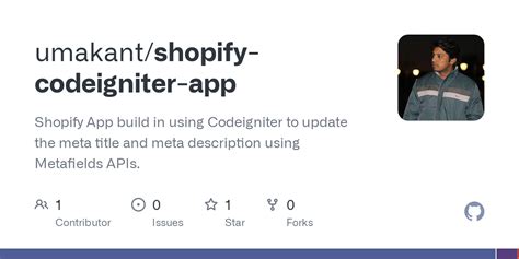 GitHub Umakant Shopify Codeigniter App Shopify App Build In Using Codeigniter To Update The