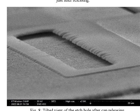 Wafer Level Thin Film Encapsulation For Rf Mems Using Sinsu 8 Membrane Semantic Scholar