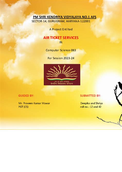 Python Project Pdf Wewudgow Pm Shri Kendriya Vidyalaya No Afs Sector 14 Gurugram Haryana