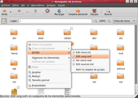 Añadir Scripts Al Menu De Nautilus El Blog De Kanuz Información Que