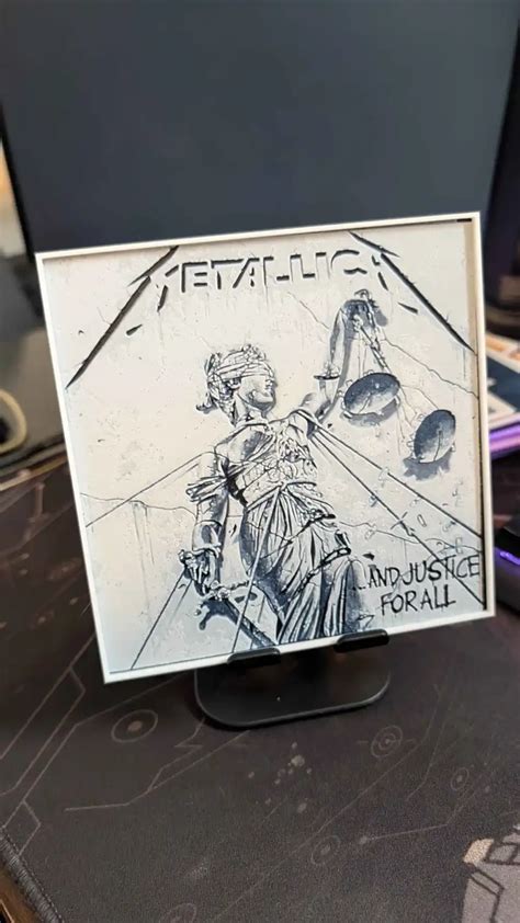 Metallica And Justice For All 专辑封面 免费 3d 打印模型 Makerworld