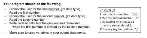 Solved Your Program Should Do The Following Prompt The User