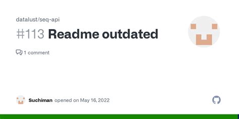 Readme Outdated · Issue 113 · Datalustseq Api · Github