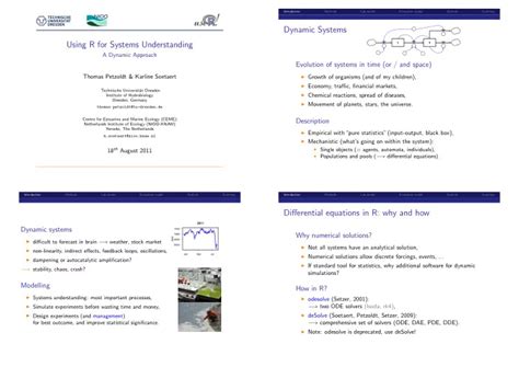 Ppt Dynamic Systems Using R For Systems Understanding A Dynamic