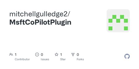 GitHub Mitchellgulledge MsftCoPilotPlugin