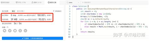 图解leetcode——1624 两个相同字符之间的最长子字符串（难度：简单） 知乎