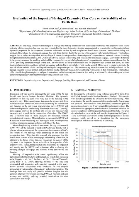 Pdf Evaluation Of The Impact Of Having Of Expansive Clay Core On The