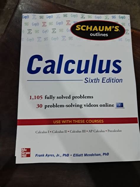 Calculus Schaums Outline 6th Edition Lazada Ph