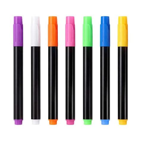 7 Pack Neon Fine Tip Dry Erase Markers For Led Drawing Boards With