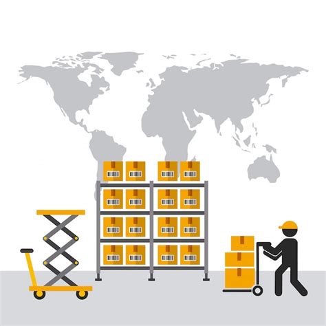 Premium Vector Import And Export Design