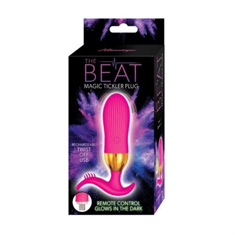 The Beat Magic Tickler Plug With Remote Pink Sex Toy Hotmovies