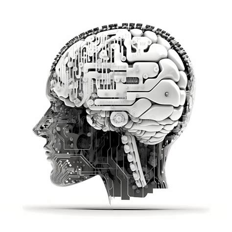 High Tech Brain Head Robot Generative Ai Stock Illustration Illustration Of Machine Future