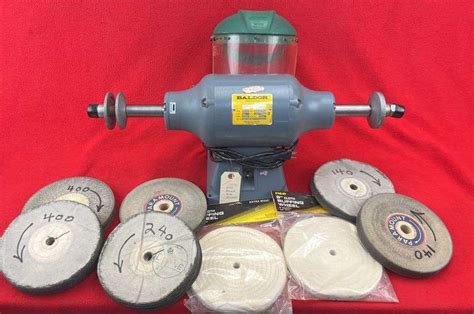 Baldor 3 4 Hp Gun Buffer With Pads And Protecto Shield Langham Auctioneers