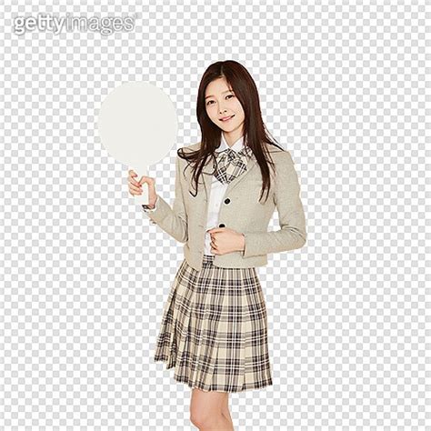 파워포인트 이미지 Png 누끼 한국인 십대 인간의나이 고등학생 학생 교복 칠판 시각교재 말풍선 안내 컨셉 여학생 이미지