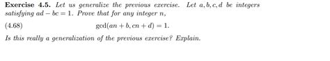 solved exercise 4 5 let us generalize the previous