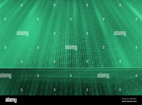 3d Illustration Of Binary Code With Digital Data Transmission Effect