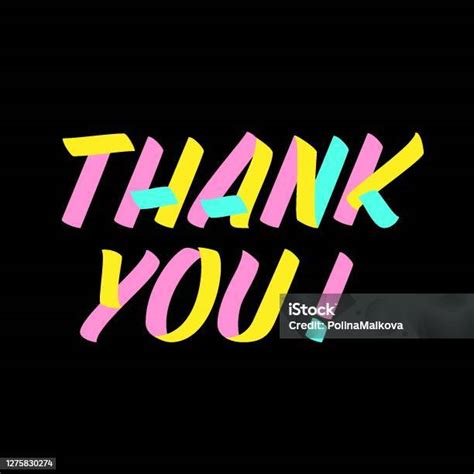 검은 색 배경에 붓 기호 페인트 문자를 주셔서 감사합니다 인사말 카드 오버레이 포스터를 위한 영어 디자인 템플릿 감사합니다 격언에 대한 스톡 벡터 아트 및 기타 이미지