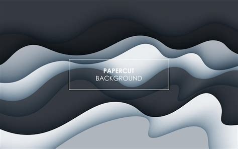 Premium Vector Multi Layers White Gray Texture 3d Papercut Layers In