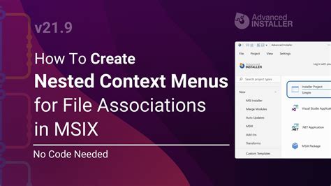 How To Create Nested Context Menu For File Associations In Msix No