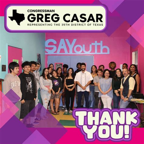 Last Week We Had The Honor Of Hosting Congressman Greg Casar