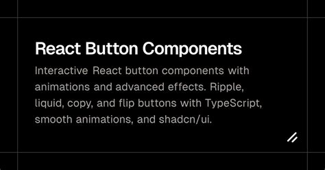 React Button Components