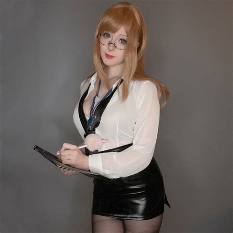 Yomorio Anime Emma Cosplay Costume Sexy Secretary Office Outfit Yomorio