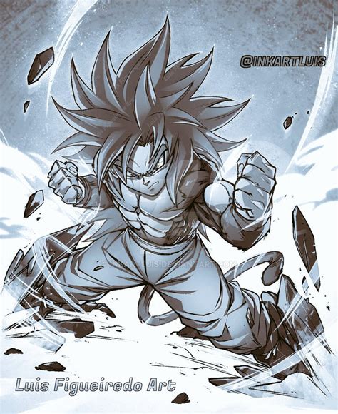 goku ssj4 in daima by inkartluis on deviantart