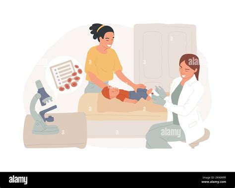 Anemia Screening Isolated Concept Vector Illustration Genetic Disorder