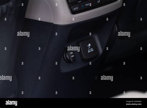 modern car outlet socket closed 12v power outlet socket and 220v power