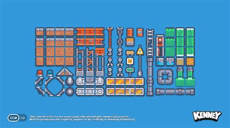 Pixel Platformer Industrial Expansion