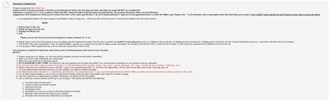 solved dynamic linked list program assignment on linked list