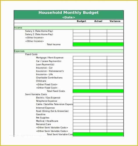 Free Personal Budget Template Download Of Excel In E Expense