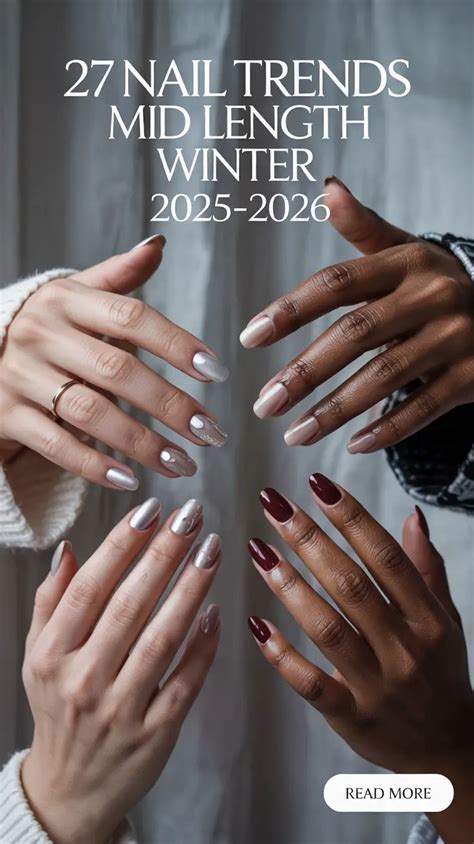 Nail Trends Mid Length Winter 20252026 — Best Winter Acrylic Nails