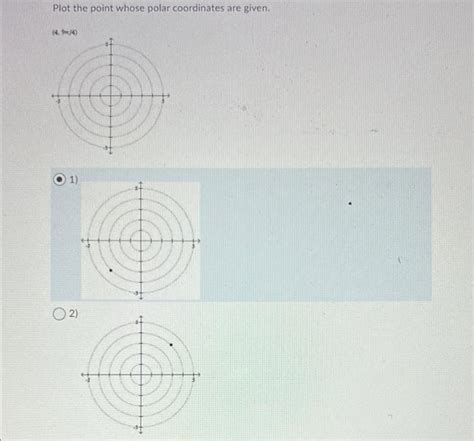 Solved Plot The Point Whose Polar Coordinates Are Given
