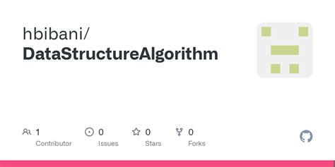 GitHub Hbibani DataStructureAlgorithm