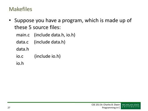 ppt compilation and makefiles powerpoint presentation free download