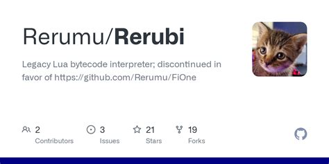 GitHub Rerumu Rerubi Legacy Lua Bytecode Interpreter Discontinued In Favor Of Https Github
