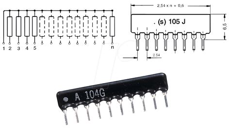 2 49 Resistor Network Resistor Array 10k Ohm Tinkersp