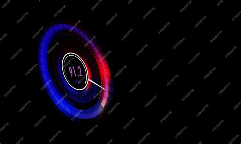 Premium Vector Futuristic Internet Speed Meter Dial Web Connection