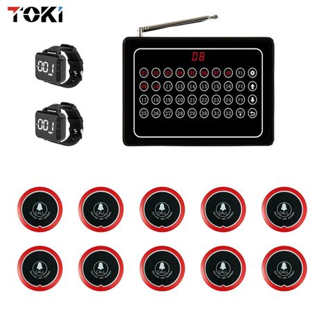 koqi wireless long range restaurant call system alphanumeric watch and pager system price