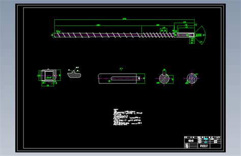 Sj7020挤出机设计塑料单螺杆挤出机含cad图纸说明 Autocad 2007 模型图纸下载 懒石网