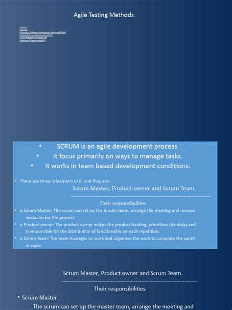 Agile Testing Methods Download Free Pdf Scrum Software Development