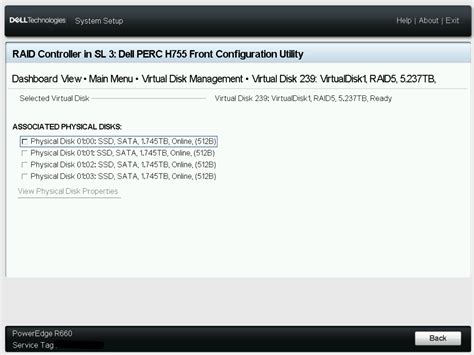 Creating A Virtual Disk And Selecting Raid Type On A Dell Poweredge Server