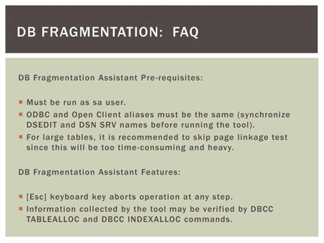 Ppt Sybase Ase Db Fragmentation Powerpoint Presentation Free