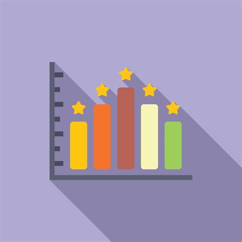 Premium Vector Five Star Rating Chart Illustration