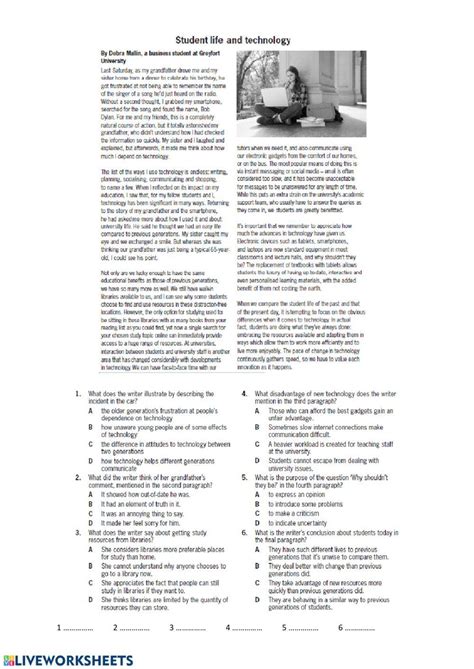 Reading Comprehension Multiple Choice Worksheets Daily Reading