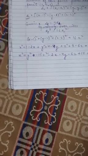 3 find the locus of a point which moves so that its distance from 1 2