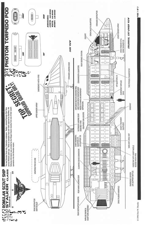 A Paper Model Of A Space Shuttle With Parts Labeled In Black And White On The Side