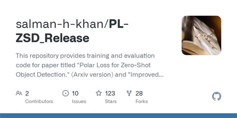 GitHub Salman H Khan PL ZSD Release This Repository Provides Training And Evaluation Code For