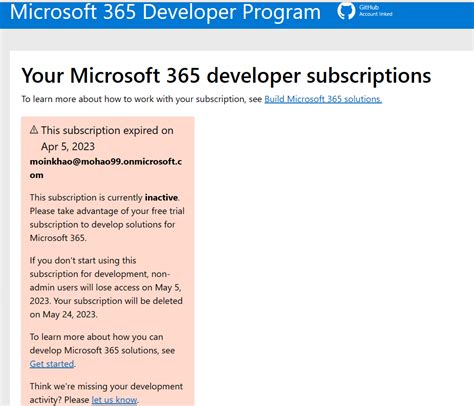 我的开发者e5账号到期无法续上，忘记绑定github账号了，绑定后仍然未续 Microsoft Qanda
